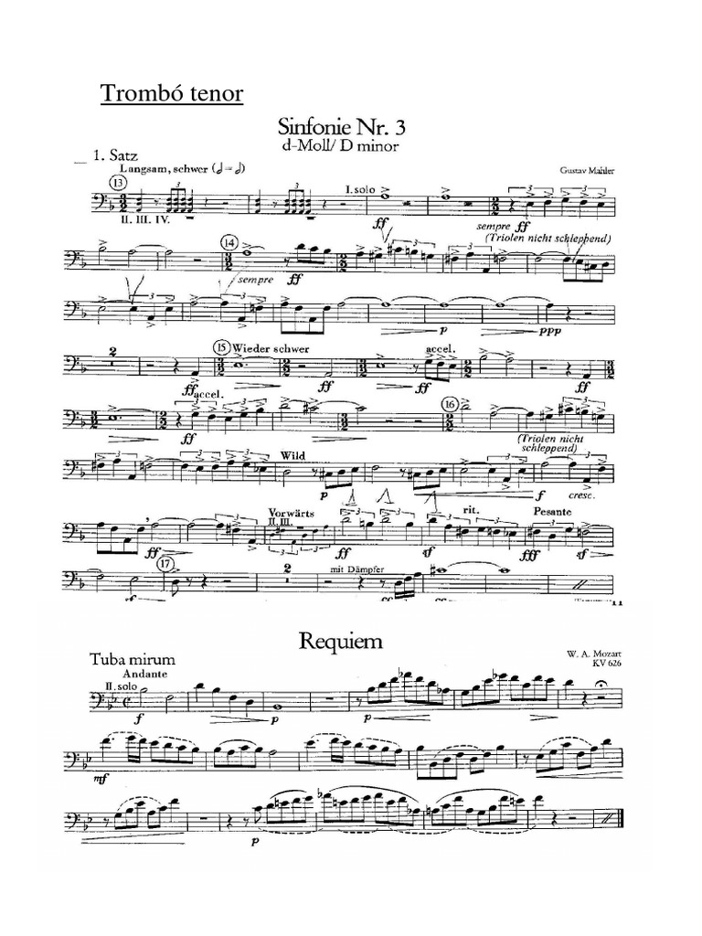 Trombone Solos | PDF