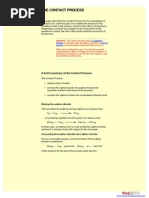 Overview of the Contact Process | PDF | Sulfuric Acid | Chemical Elements