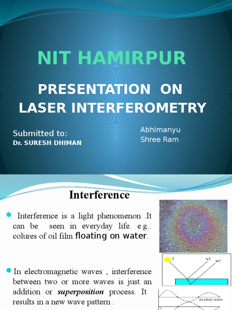 Laser Interferometer | PDF | Interference (Wave Propagation ...
