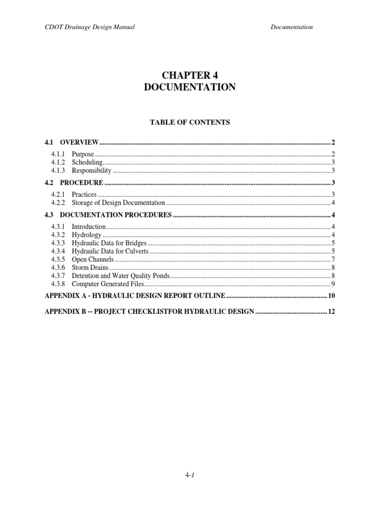 Documentation: CDOT Drainage Design Manual Documentation | Flood ...