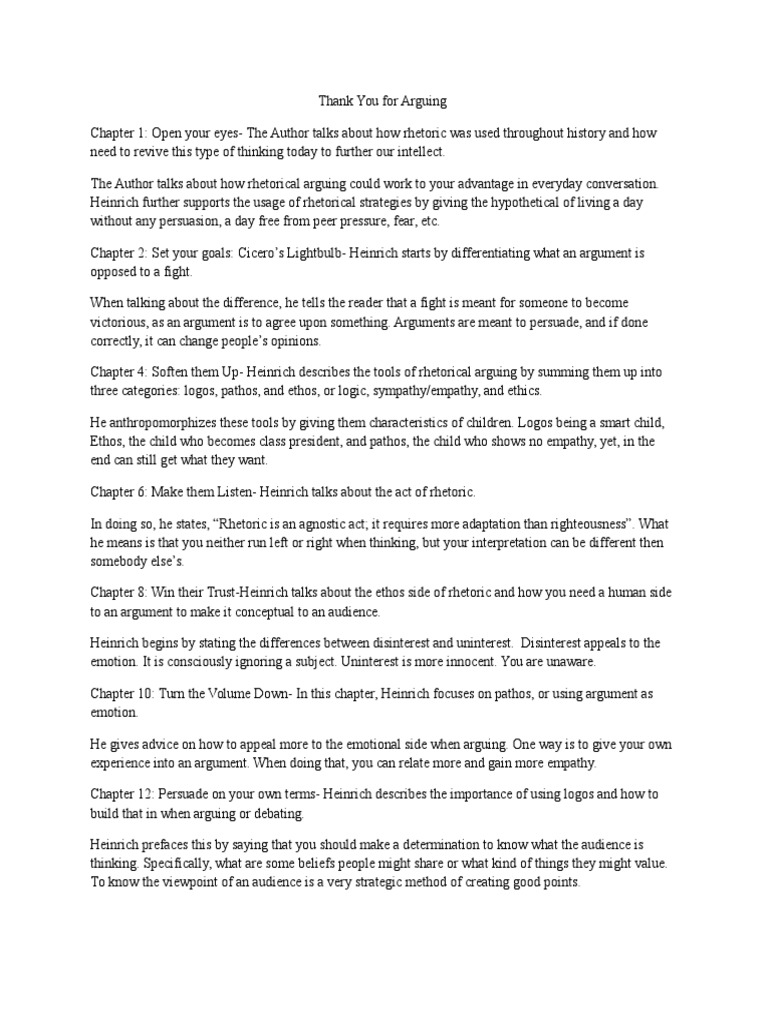 Thank You For Arguing | PDF | Rhetoric | Logos