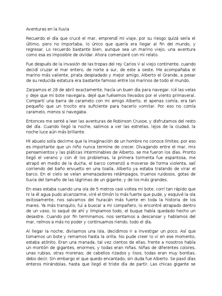 Aventuras en La Lluvia | PDF | café | Piratería