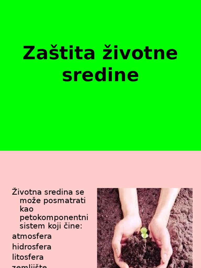 Zaštita Životne Sredine - Prezentacija | PDF