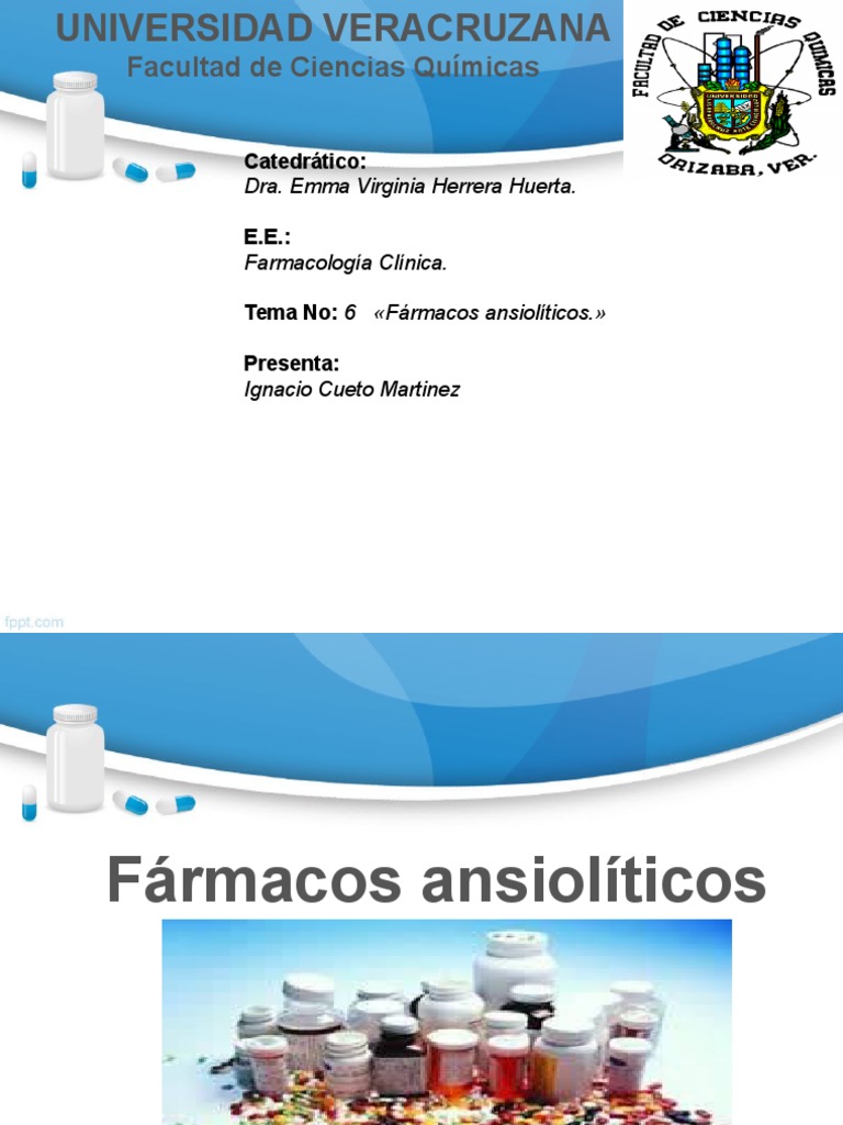 Farmacos Ansioliticos | PDF | Farmacocinética | Benzodiazepinas
