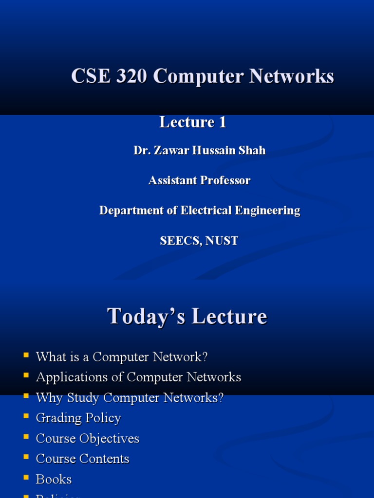 Week1 Lec1 Comp Networks | PDF | Computer Network | Internet Protocols