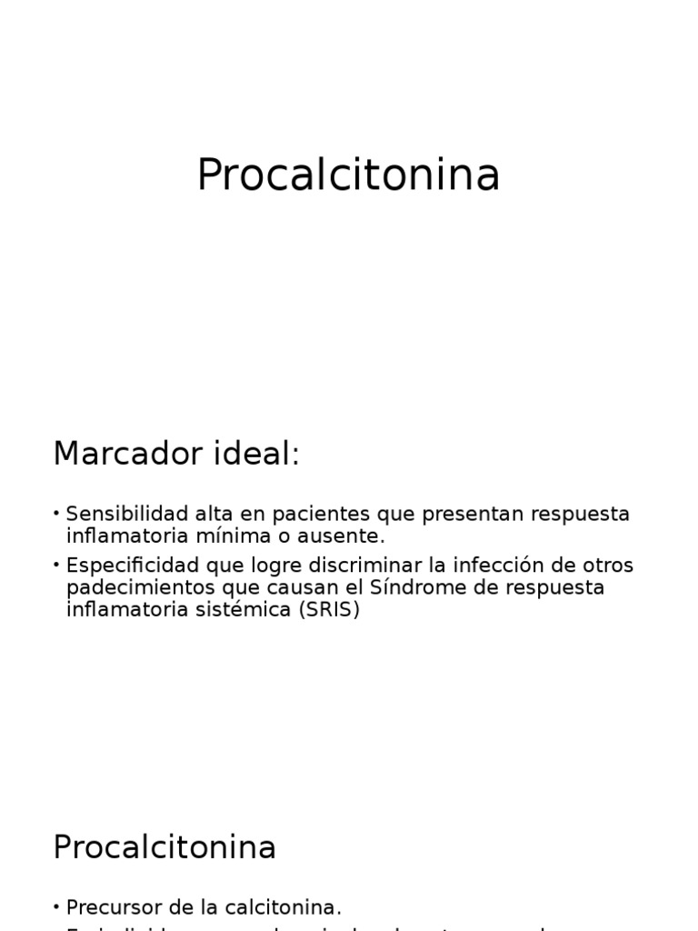 Procalcitonina | PDF | Septicemia | Epidemiología