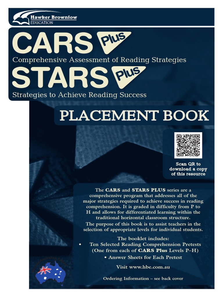CARS and STARS Plus Placement Book | PDF | Educational Assessment ...