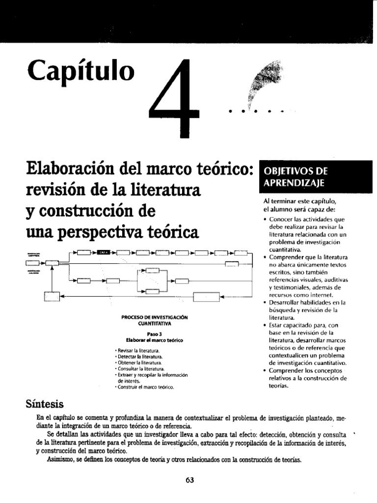 Sampieri - Cap 4 - Marco Teórico | PDF