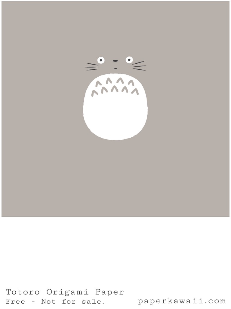 Totoro Paper Kawaii Printable Paper | PDF