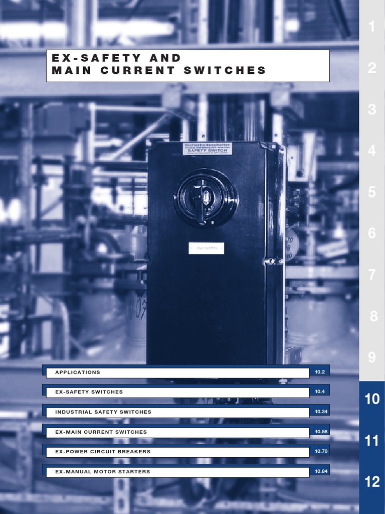 10 Ex-Safety and Main Current Switches PDF | PDF