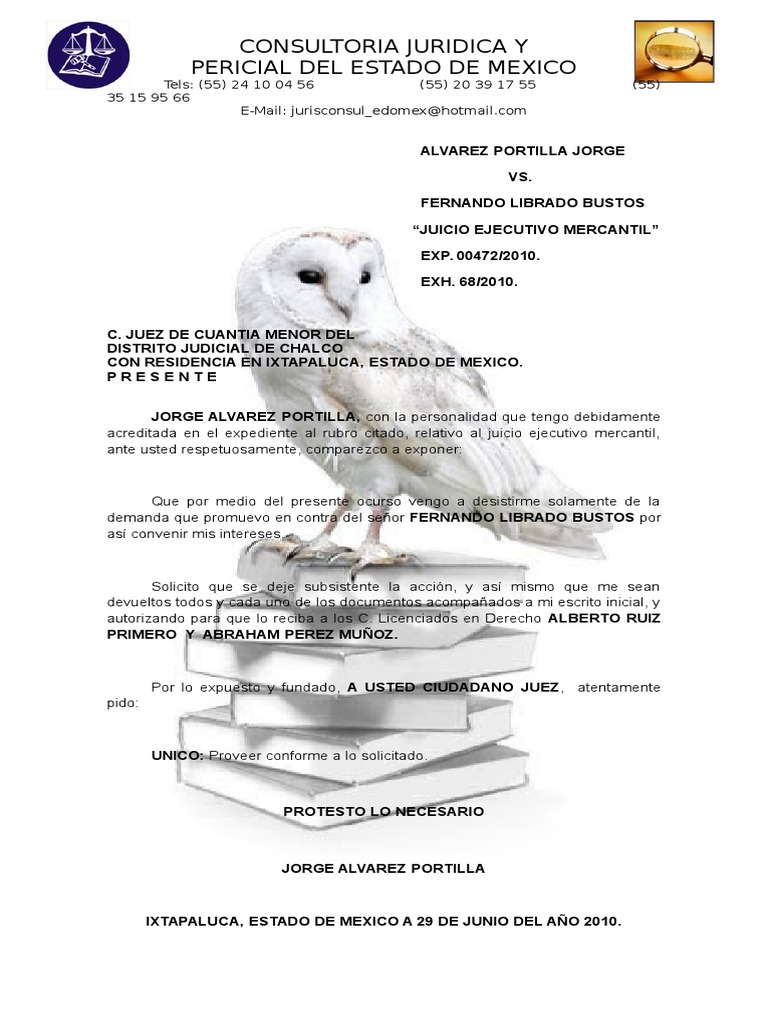 Desistimiento de La Demanda (Final) | PDF