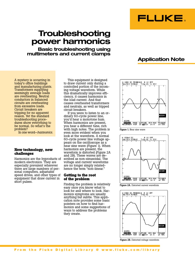 Troubleshooting Power Harmonics: Basic Troubleshooting Using Multimeters and Current Clamps ...