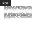 Intruksi Test Kreplin | PDF | Metode & Bahan Ajar