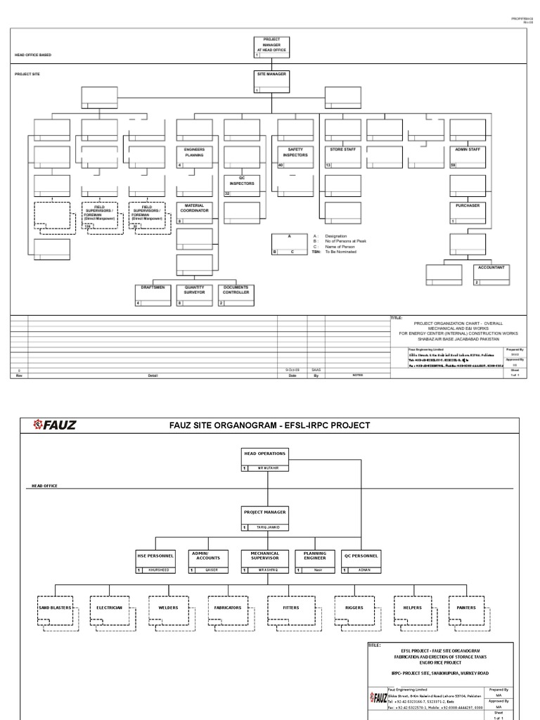 Organogram in Excel Sheet | PDF