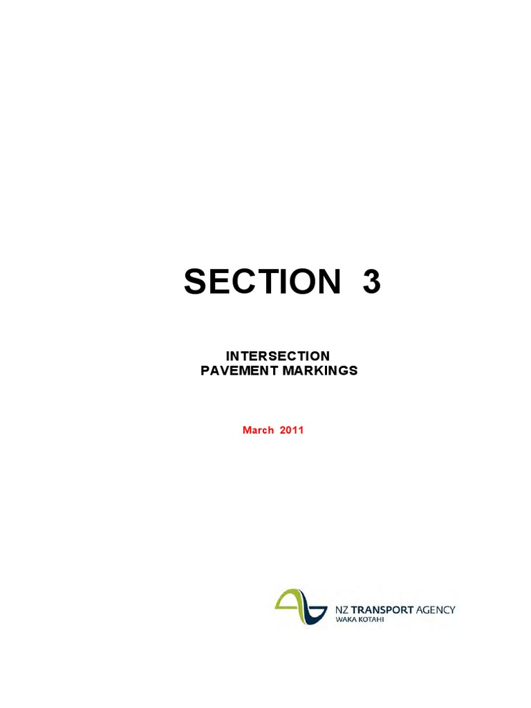 Guidelines for Intersection Pavement Markings | PDF | Pedestrian ...