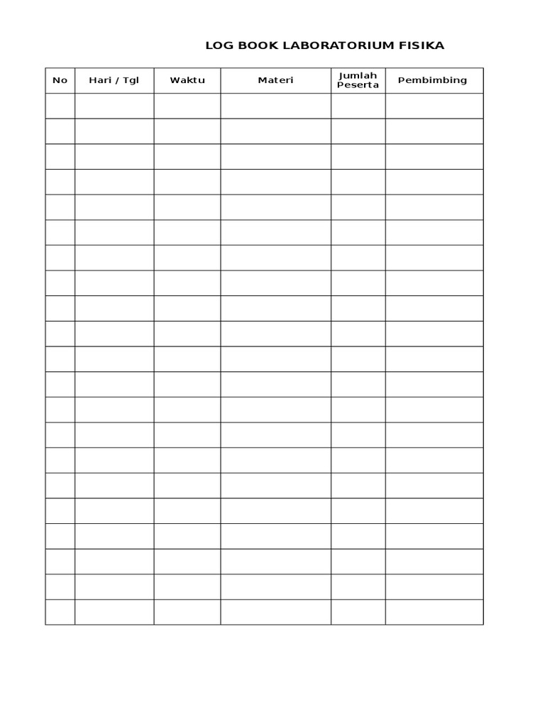 Log Book Absen | PDF