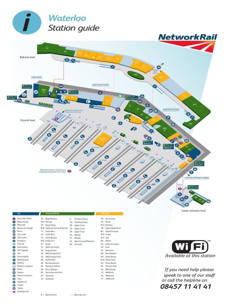 Waterloo Station Map | PDF | Home & Garden