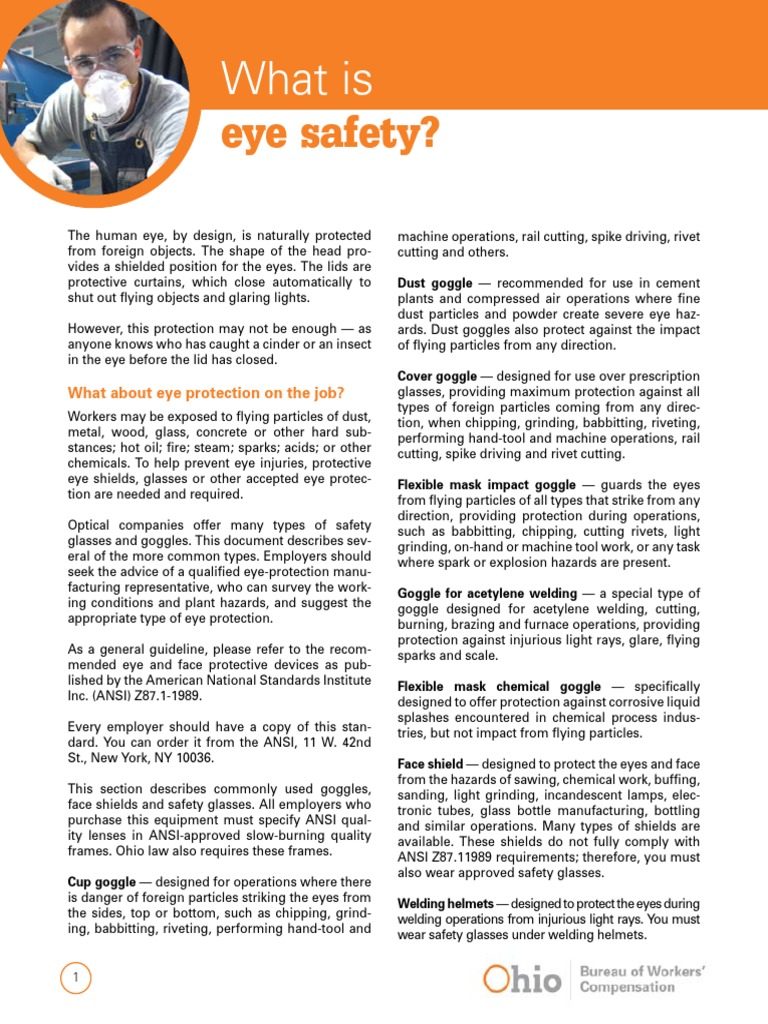 Eye Safety in the Workplace: A Guide to Protecting Workers' Eyes from ...