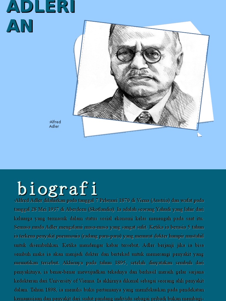 Biografi dan Teori Alfred Adler | PDF