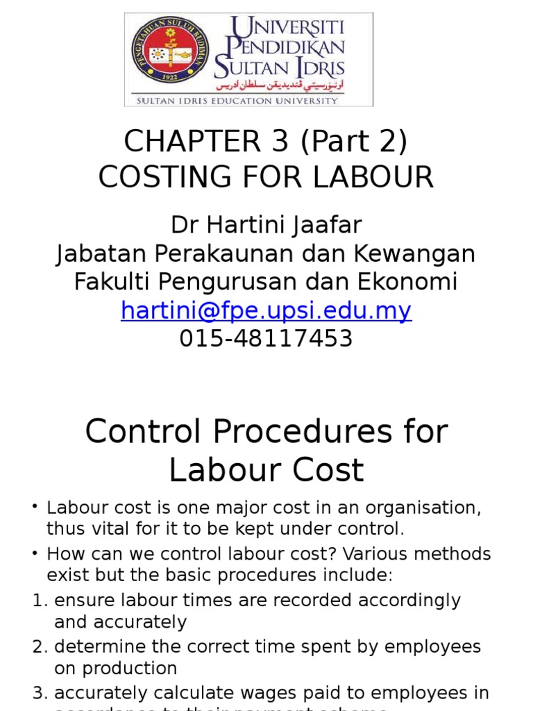 Controlling Labour Costs and Remuneration | PDF | Piece Work | Overtime
