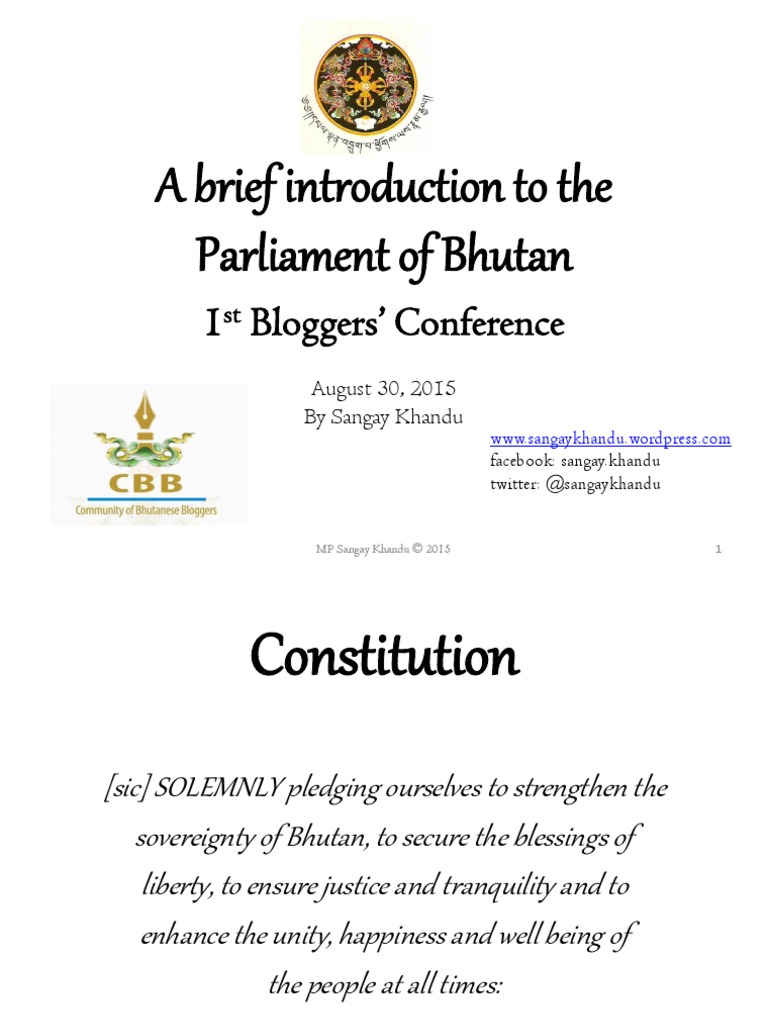 Overview of Bhutan's Parliament Structure | PDF | Bill (Law ...