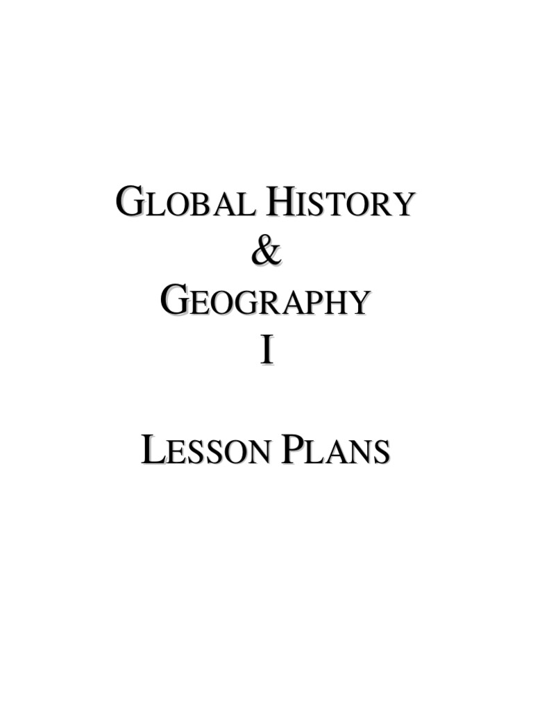 Global I Lesson Plans | PDF | Longitude | Geography