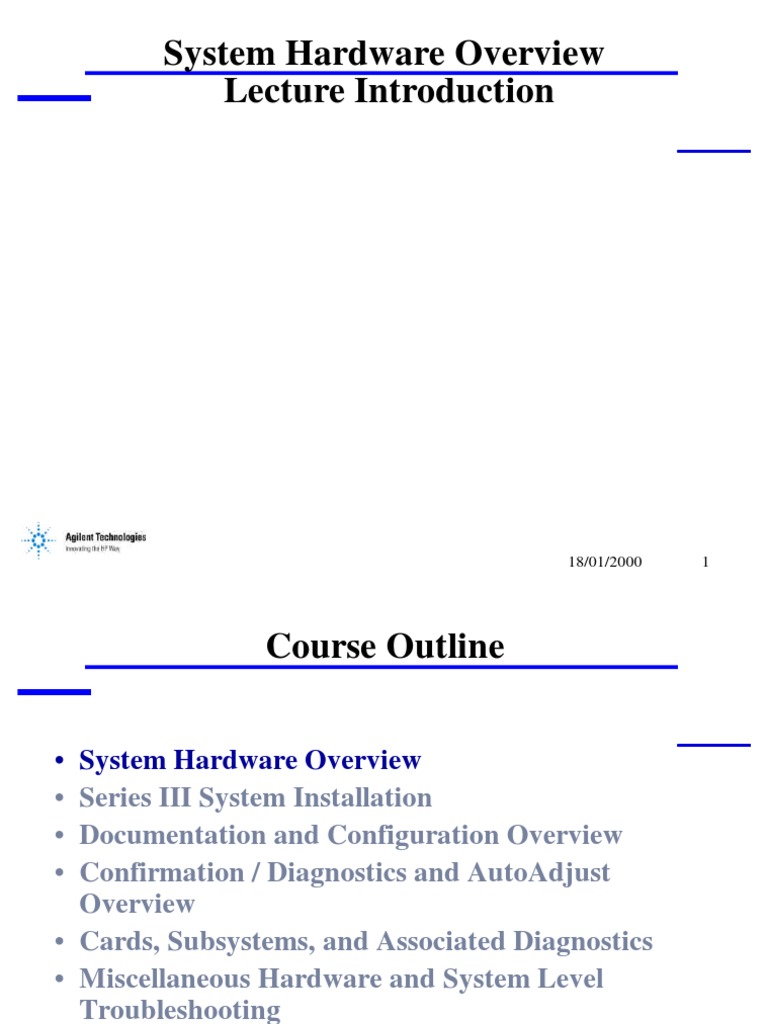 System Hardware Overview Lecture | PDF | Installation (Computer ...