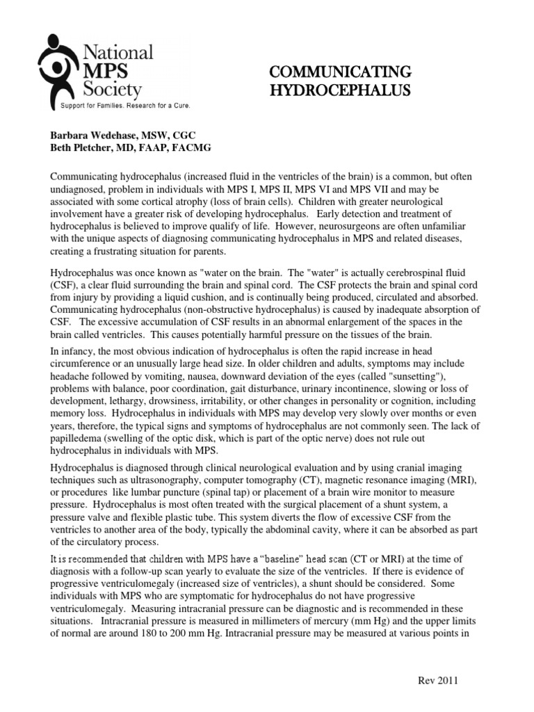 Understanding Communicating Hydrocephalus | PDF | Cerebrospinal Fluid ...