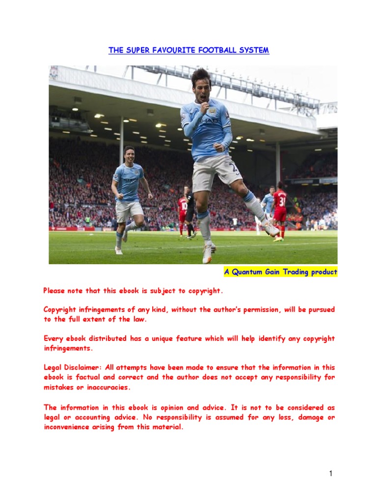 Super Favourite Football System | PDF | Copyright | Profit (Accounting)