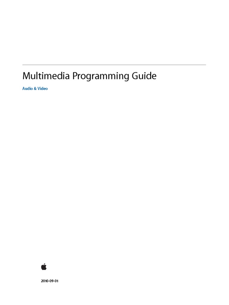 Multimedia Programming Guide | PDF | Codec | Data Compression