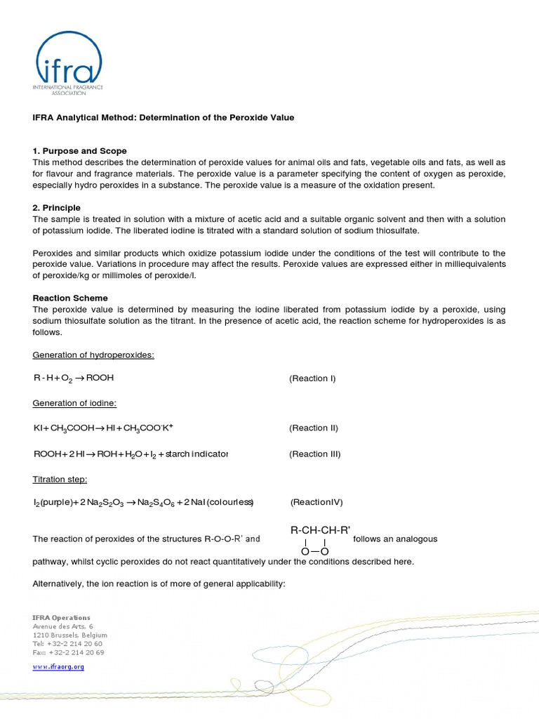 Analytical Guidelines 2011-10-17 IFRA Analytical Method - Determination ...