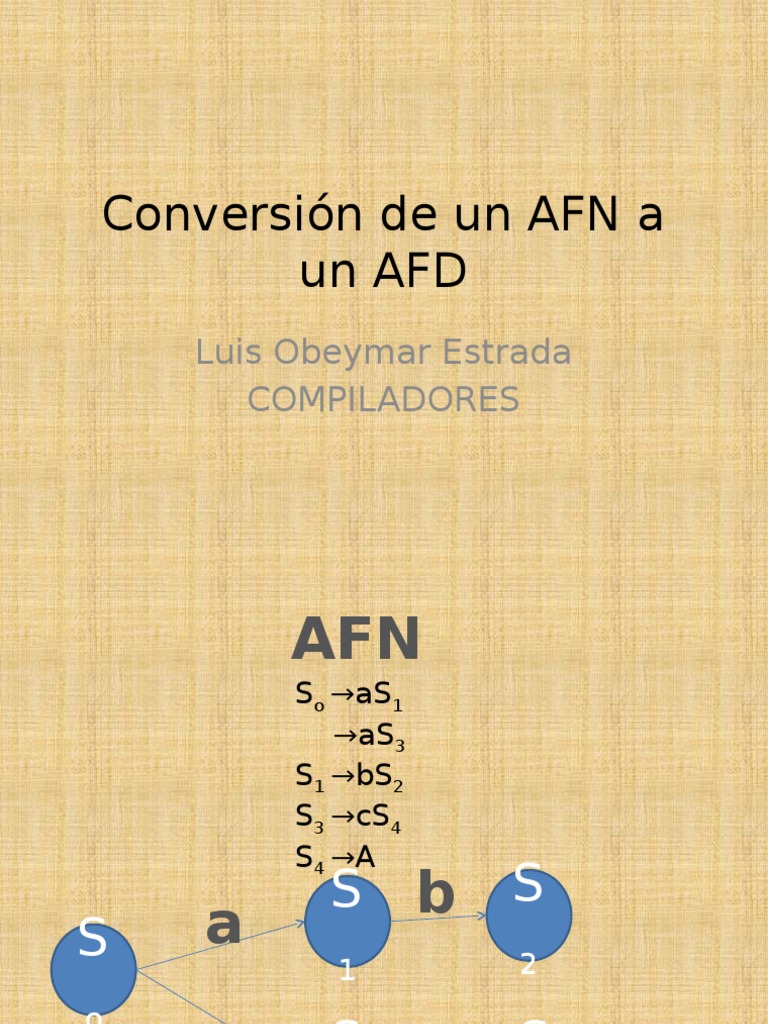 Conversion Afn A Afd | PDF | Matemáticas Aplicadas | Enseñanza de ...