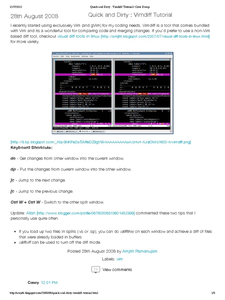 Vim Quick Tutorial | PDF | Computer Architecture | Areas Of Computer Science