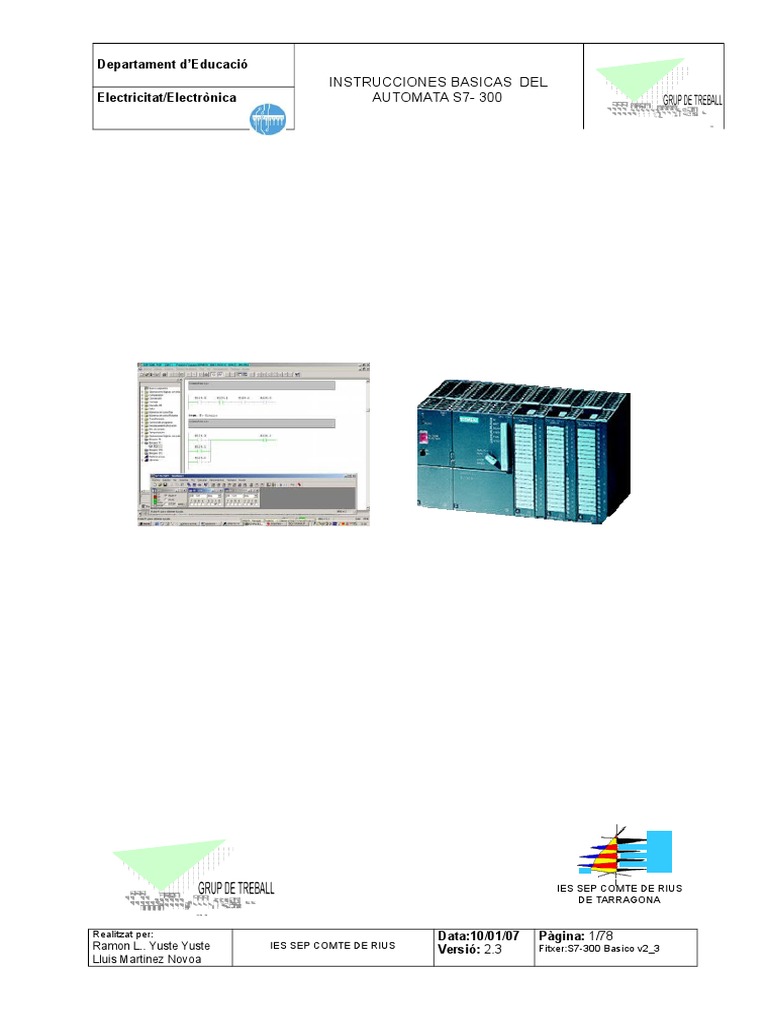 Manual de Programación en PLC | PDF | Poco | Áreas de informática