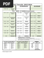 School Bell Timing Schedule | PDF