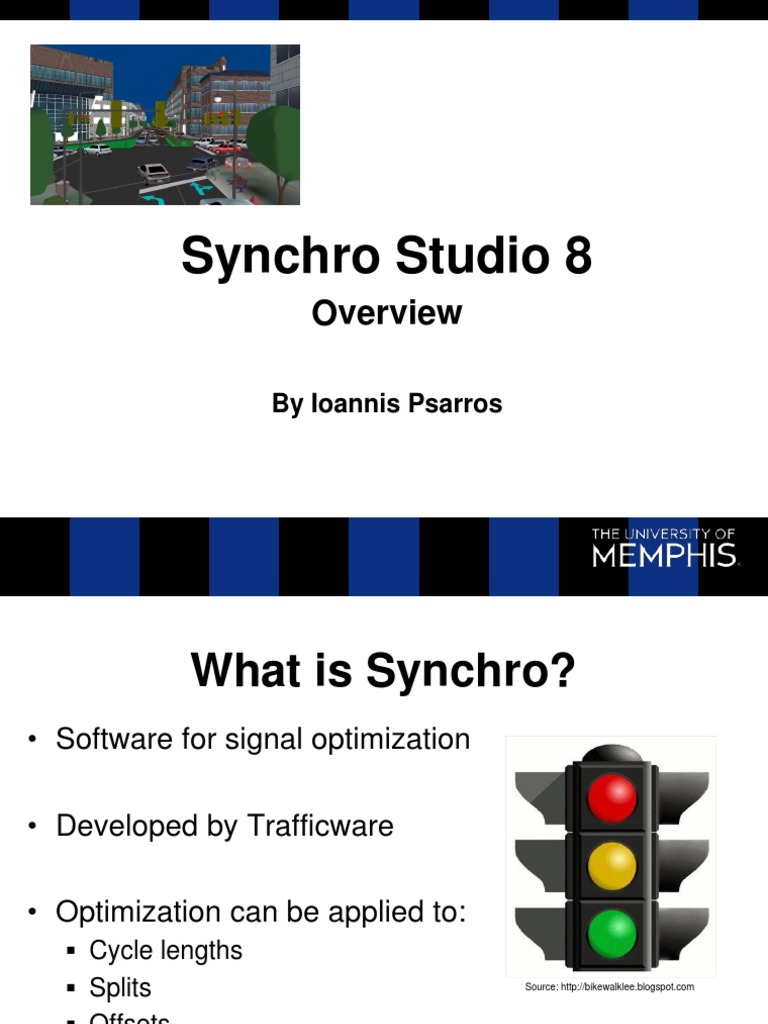 Synchro Presentation 4-22-2014 v1 | PDF | Traffic | Intersection (Road)