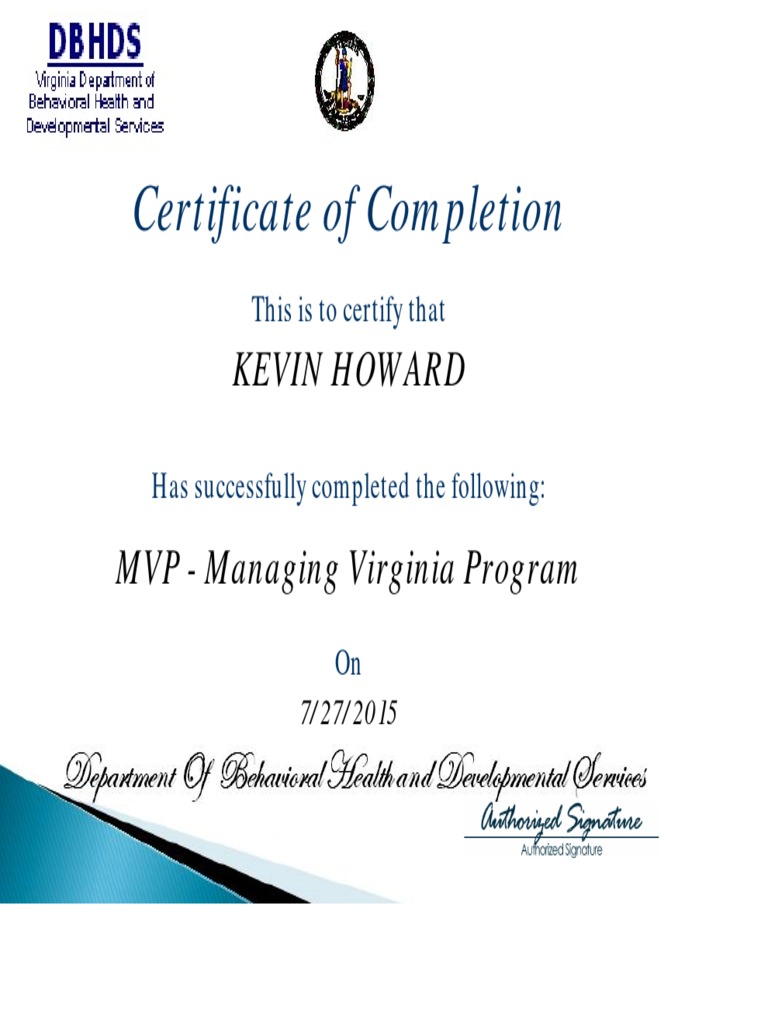 MVP Certificate | PDF