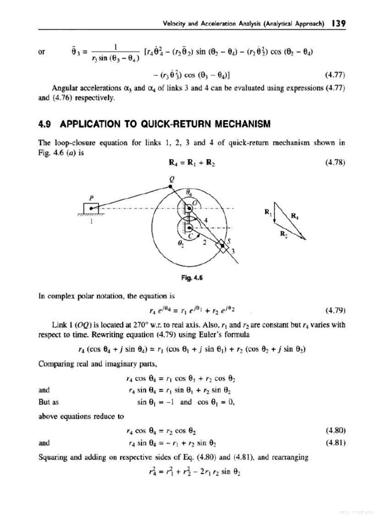 Quick Return Mechanism | PDF