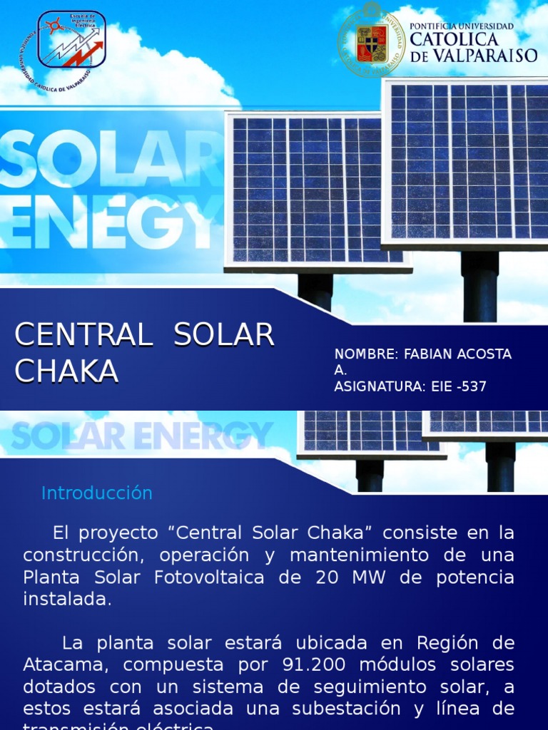 Planta Solar | PDF | Energía solar | Fotovoltaica