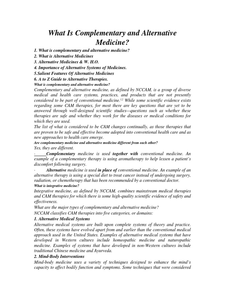 Alternative Medicine | PDF | Alternative Medicine | Traditional Chinese ...