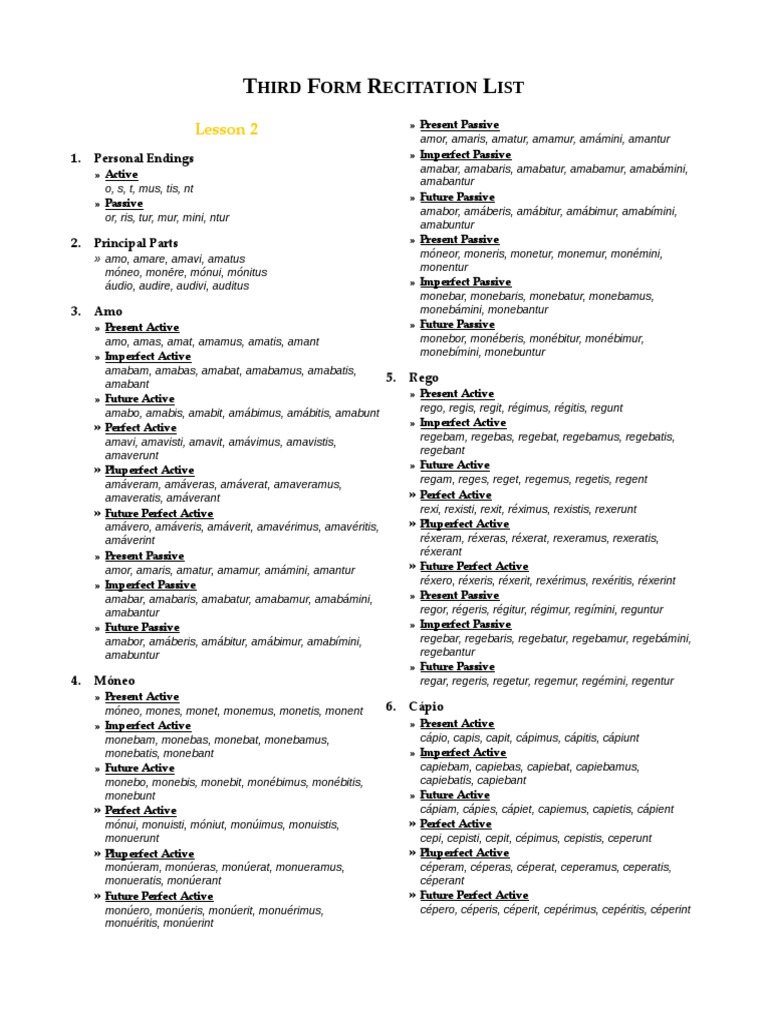 Third Form Recitation DRAFT | PDF | Linguistic Typology | Syntax