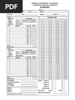 FIBA 3x3 Scoresheet | PDF | Sports | Team Sports