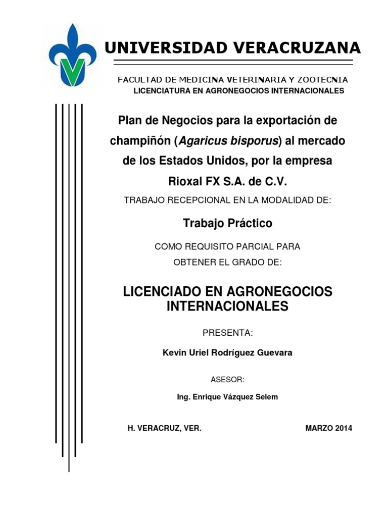 Exportación de Champiñones Rioxal a EE.UU. | PDF | Tratado de Libre ...