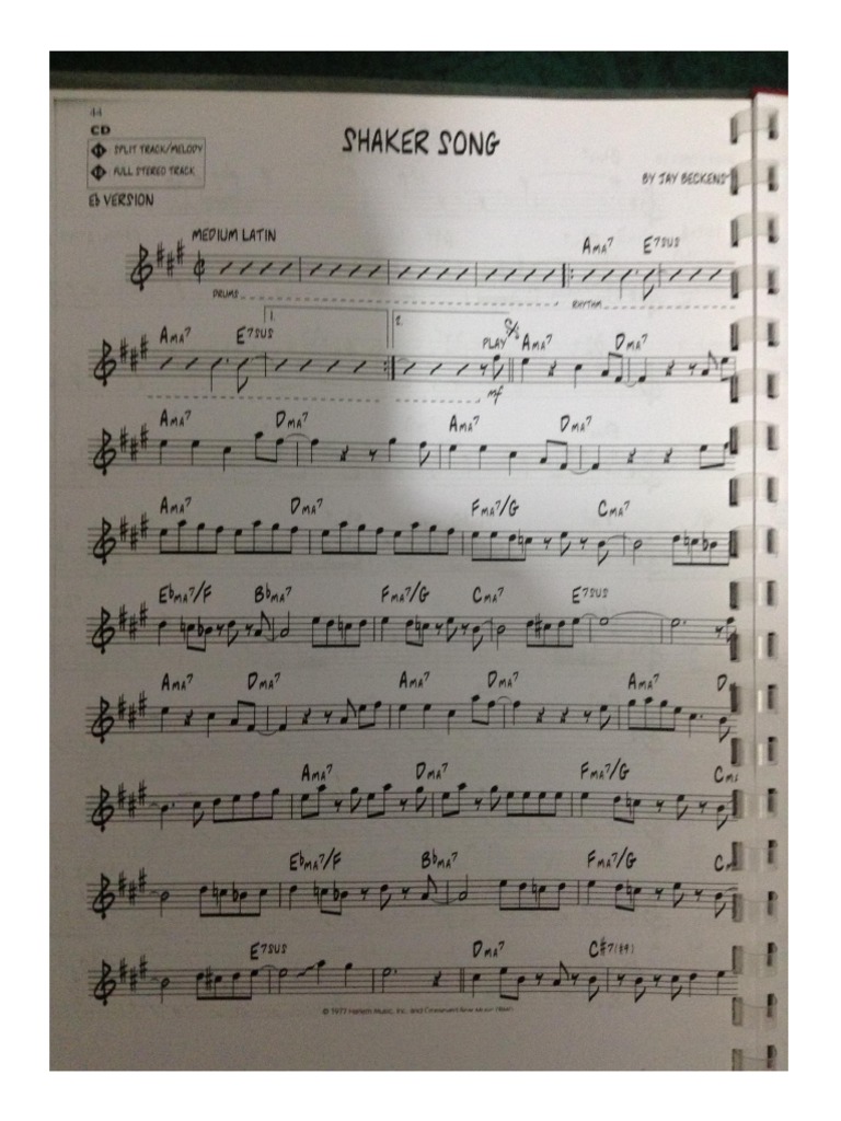 Shaker Song Eb | PDF