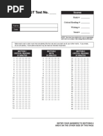 EPrep SSAT Practice Test 1 Middle Level Answer Sheet | PDF ...