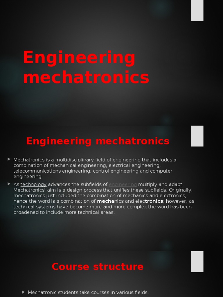 Engineering Mechatronics | PDF