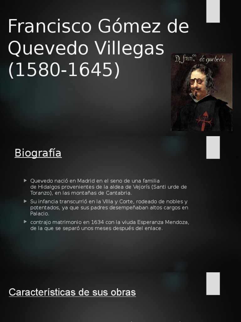 Quevedo: Vida y Obra Literaria | PDF