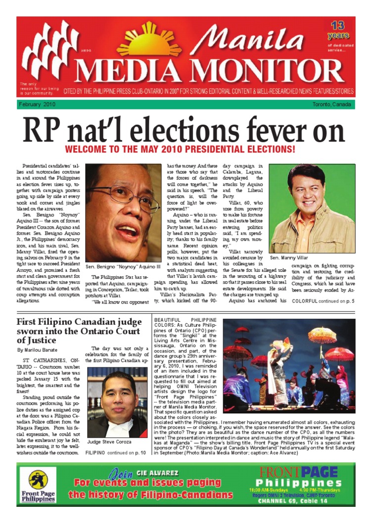 Manila Media Monitor - February 2010 | Download Free PDF | Benigno ...