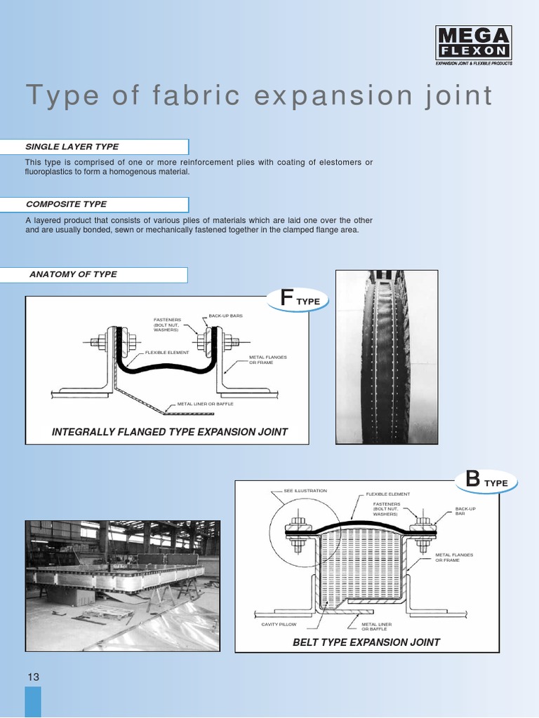Fabric Expansion Joint Guide | PDF | Duct (Flow) | Boiler