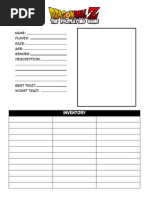 Overarms Character Sheet Print | PDF